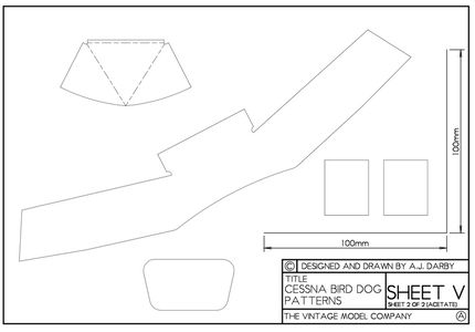 Cessna Bird Dog - 21" Wingspan Balsa Kit