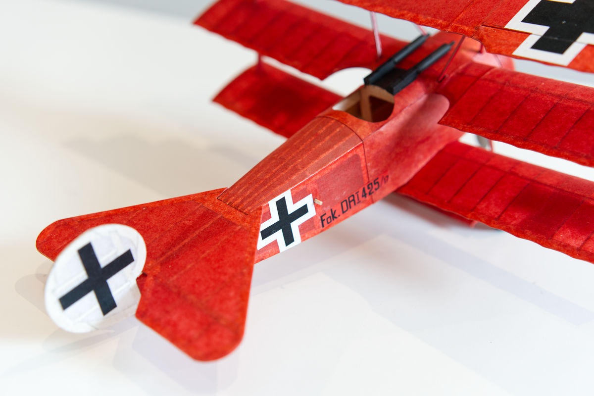 Fokker Dr.I "Red Baron" Triplane | 16" Balsa Kit