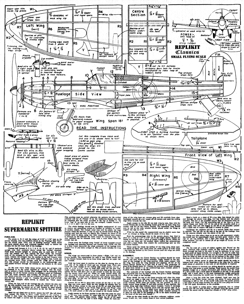 Model Aircraft Plans Printing Service