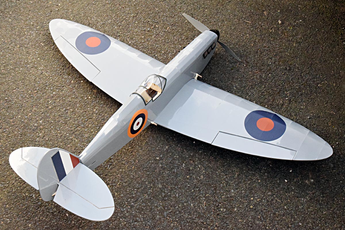 Balsa Basics Spitfire | 40" Wingspan Airframe Only RC Ready Kit