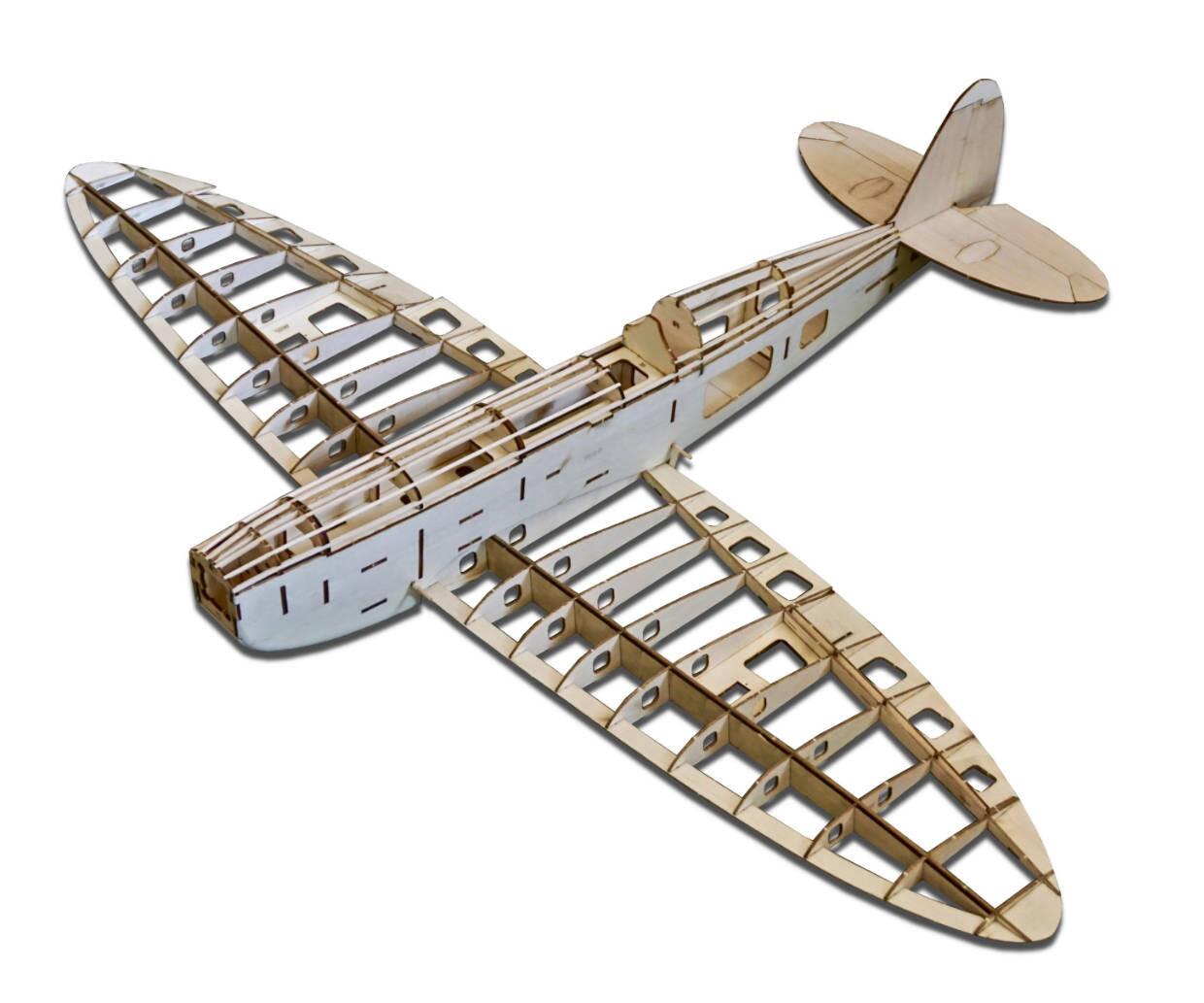 Balsa Basics Spitfire | 40" Wingspan Airframe Only RC Ready Kit