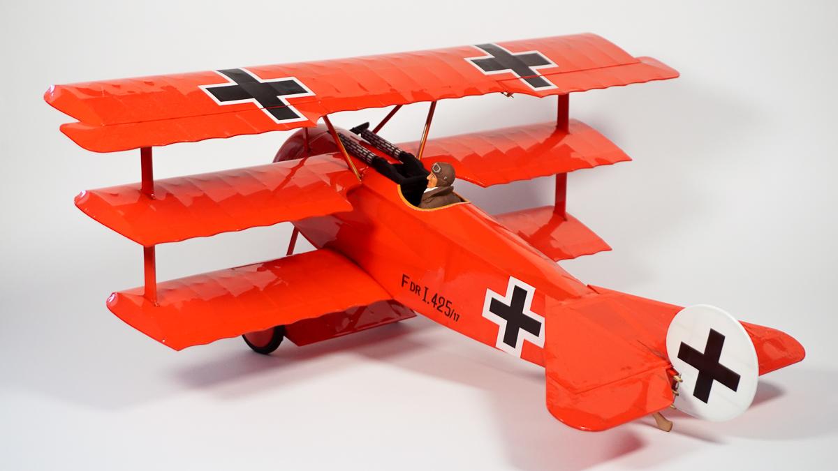 Fokker Dr.1 Triplane | 23.5" Wingspan RC WW1 "Red Baron" Airframe Only Kit