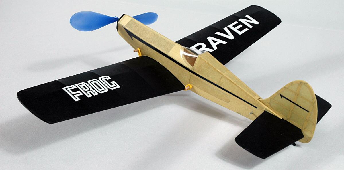 F.R.O.G. Raven - 18" Wingspan Balsa Model Aircraft Kit