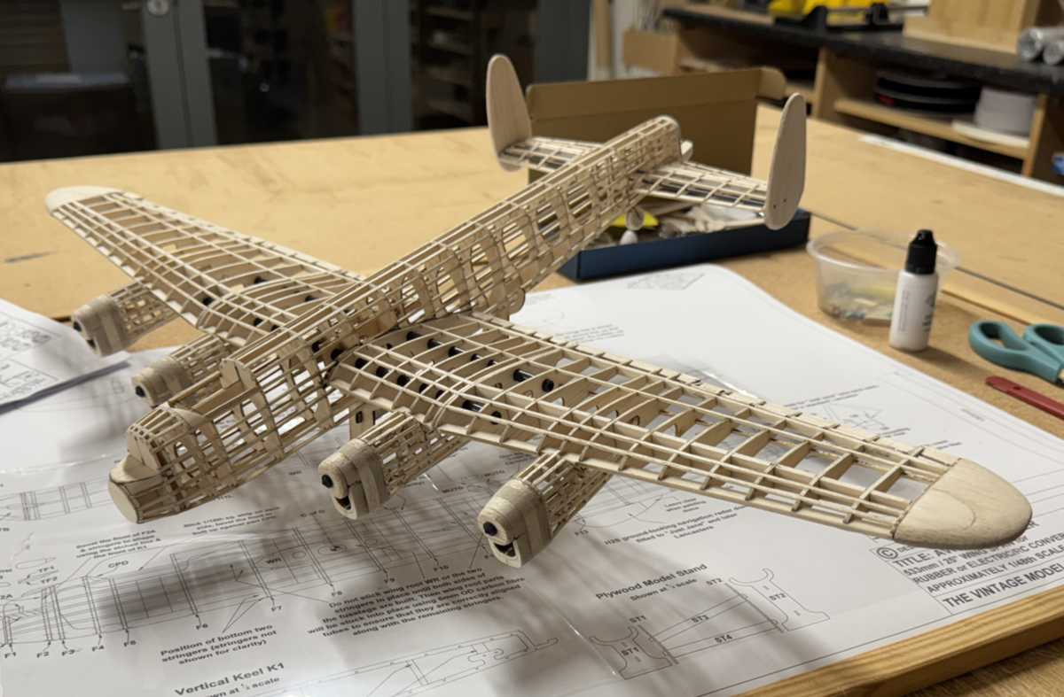 AVRO Lancaster NX611 “Just Jane” | 26” Free-flight or RC Balsa Wood Kit