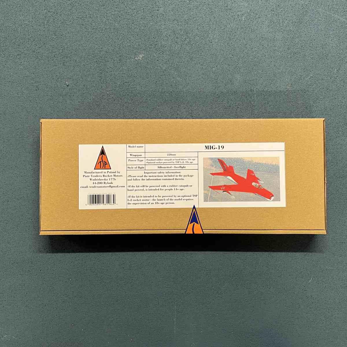 MiG 19 Jet Fighter - Profile Glider 220mm Wingspan